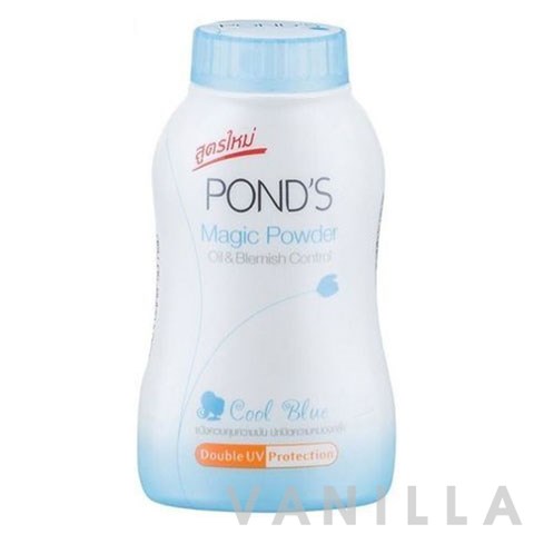 รีวิว Pond's Magic Powder Oil & Blemish Control Cool Blue | V A N I L L A