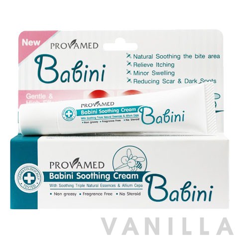 รีวิว Provamed Babini Soothing Cream | V A N I L L A