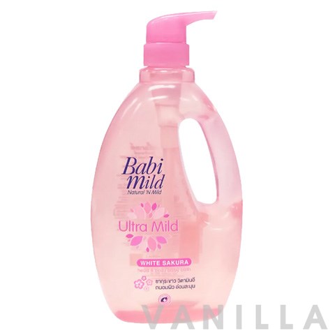 รีวิว Babi Mild Ultra Mild White Sakura Head & Body Baby Bath | V A N I ...